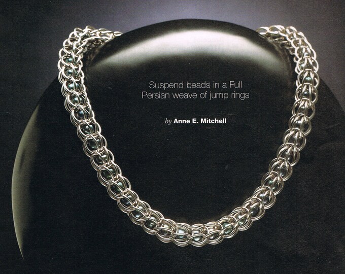 Chain Maille Foxtail Pattern With Pearls Chain Mail Necklace Tutorial ...