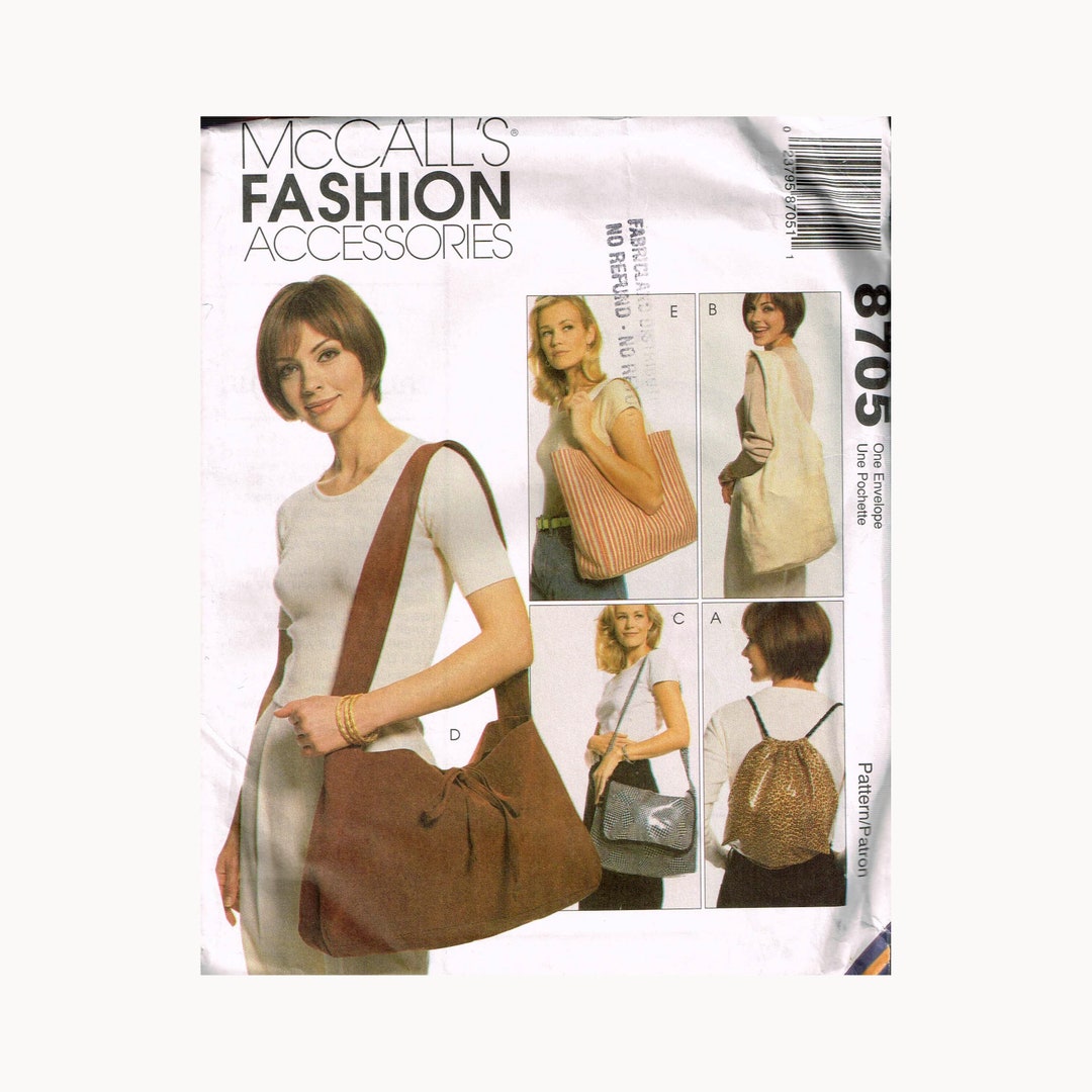 Misses' Messenger Bag or Backpack Sewing Pattern - Mccalls 8705 - Etsy
