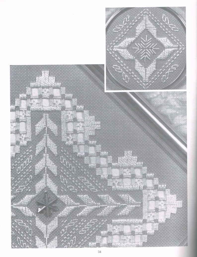 Hardanger Doily Cross Stitch Patterns Danish Embroidery | Etsy