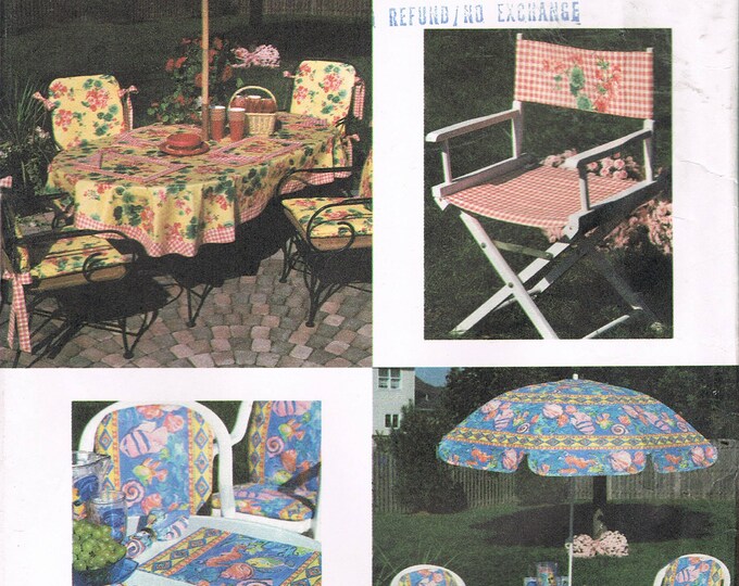 Outdoor Furniture Sewing Pattern Patio Chair Pads Umbrella - Etsy
