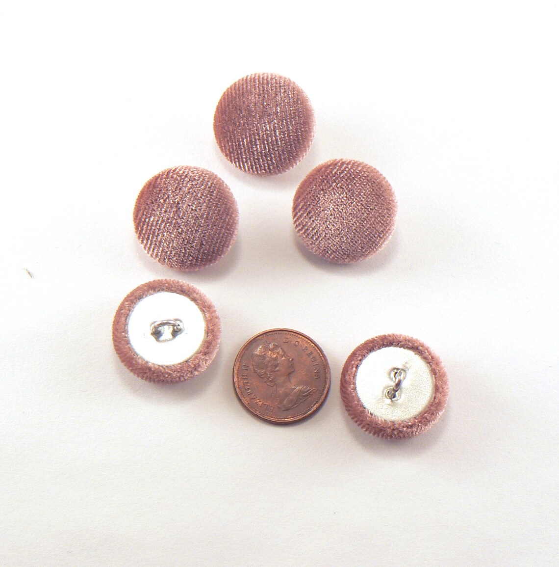 3/4 Dusty Rose Velvet Fabric Covered Shank Buttons | Etsy