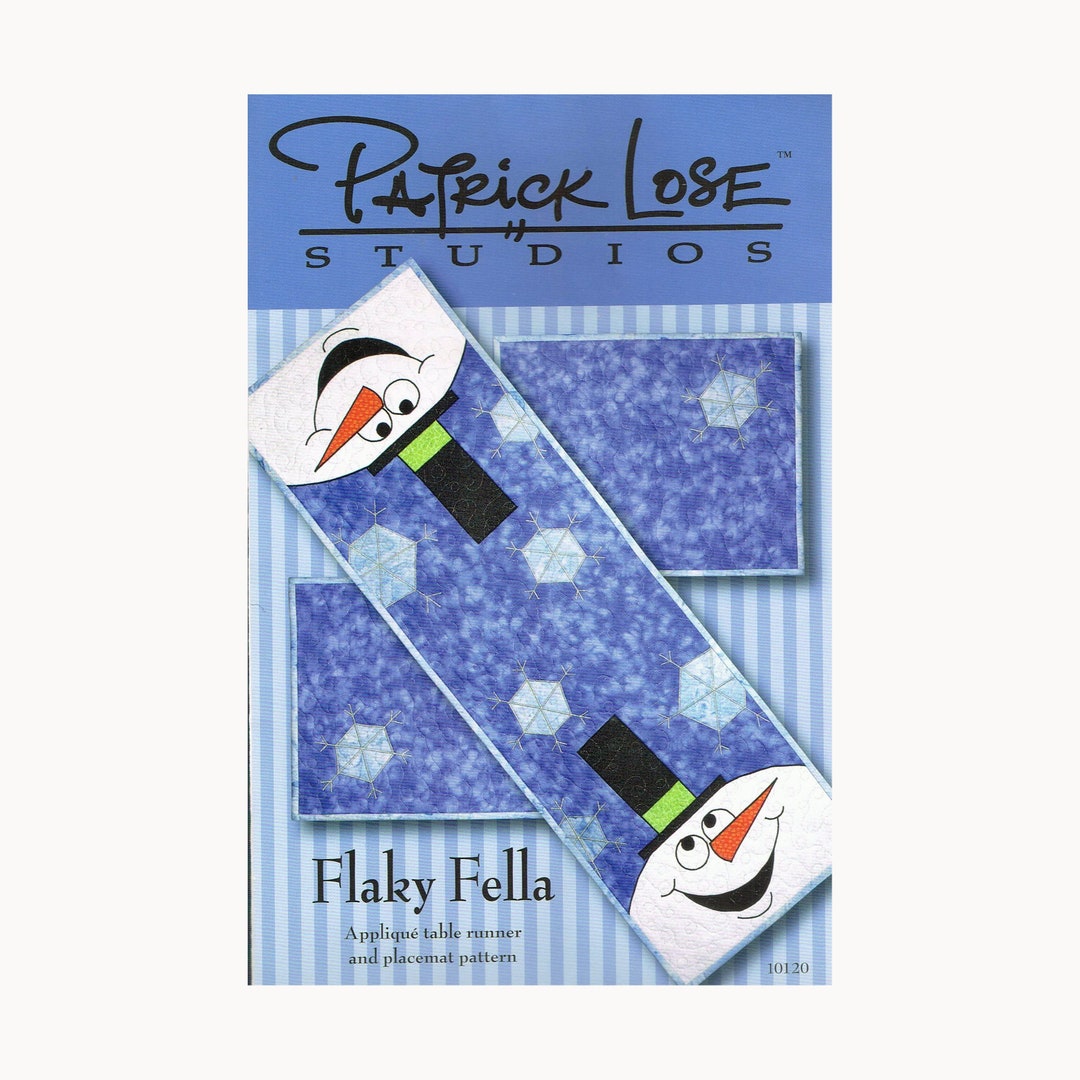 Snowman Applique Quilted Table Runner Sewing Pattern Patrick Lose ...