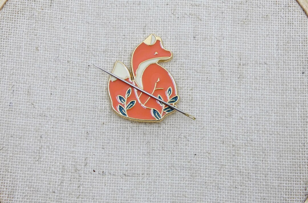 Red Fox Needle Minder for Cross Stitch or Embroidery - Etsy