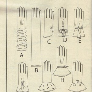 Misses' Gloves Sewing Pattern Gauntlet Gloves Pattern - Etsy