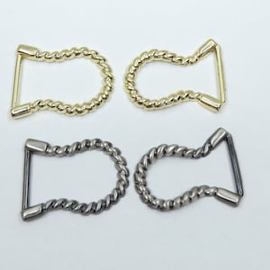1" Twisted Rope Interlocking Two Piece Buckle for Elastic Webbing - Etsy