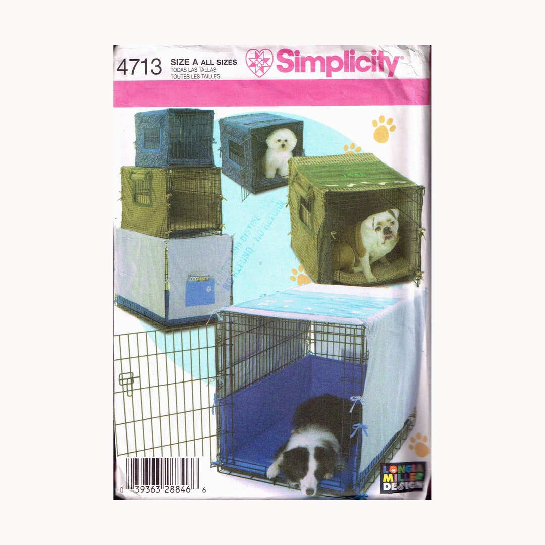 Pet Crate Cover & Crate Mattress Pad Sewing Pattern - Simplicity 4713 ...