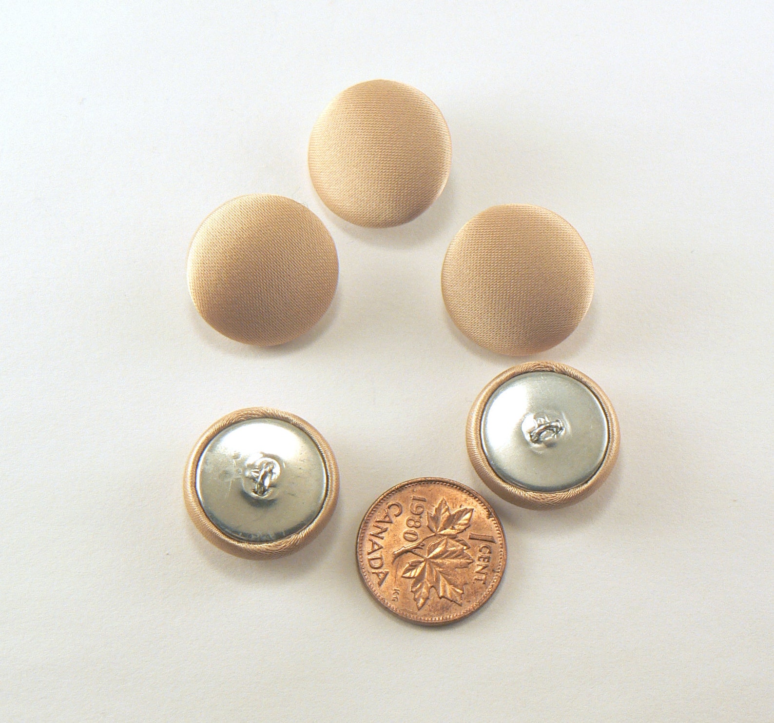 3/4 Gold Satin Fabric Covered Shank Buttons 19mm Gold | Etsy