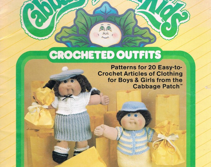 Crochet Cabbage Patch Kids Doll Crochet Clothes Pattern Plaid 7867 - Etsy
