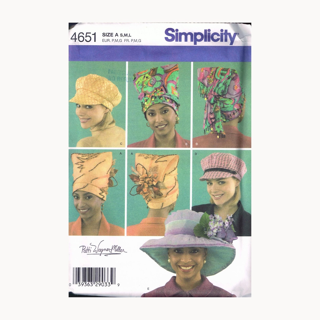 Misses Turban or Head Wrap Sewing Pattern - Simplicity 4651 - Etsy