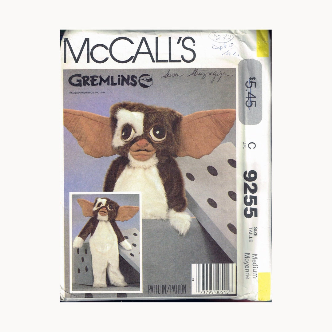 Size 8-10 Boy or Girl 80s Magic Furry Monster Halloween Costume Sewing ...