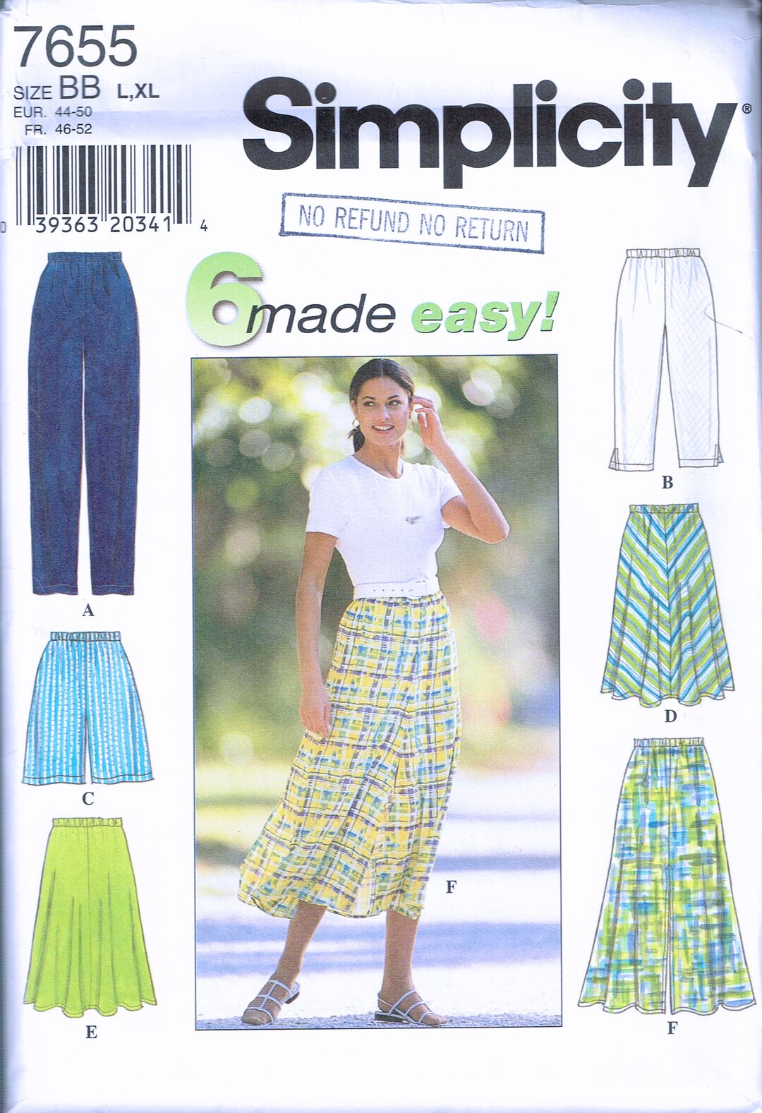 Size 18-24 Misses' Easy Plus Size Pull on Pants, Pull on Skirt & Pull ...