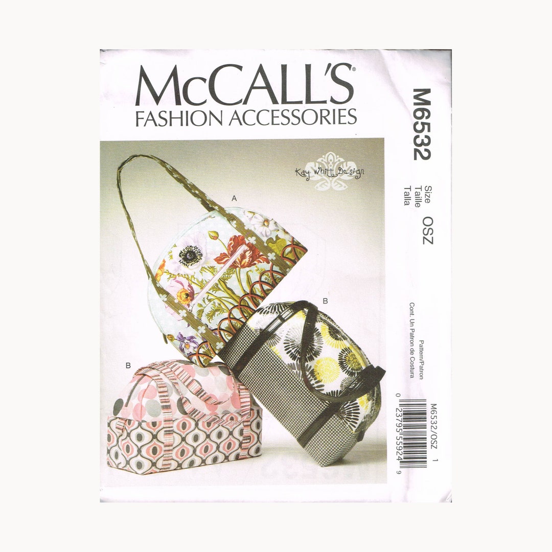 Zipper Purse Shoulder Bag Sewing Pattern - Mccalls M6532 - Etsy