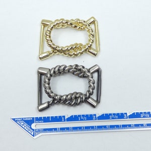 1" Twisted Rope Interlocking Two Piece Buckle for Elastic Webbing - Etsy
