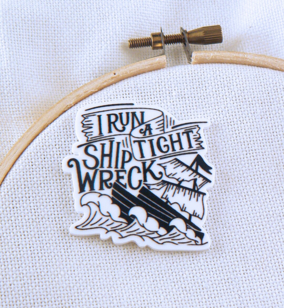 I Run A Tight Shipwreck Magnetic Resin Plastic Needle Minder - Etsy