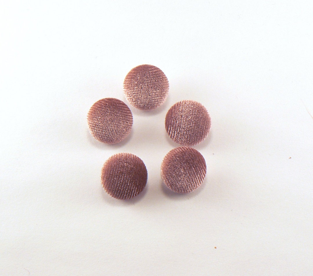 5/8" Dusty Rose Velvet Fabric Covered Shank Buttons - Etsy