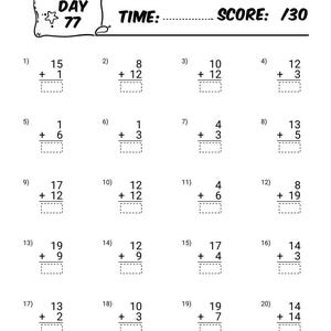 1st 2nd Grade Math Worksheets Bundle | Addition Subtraction ...