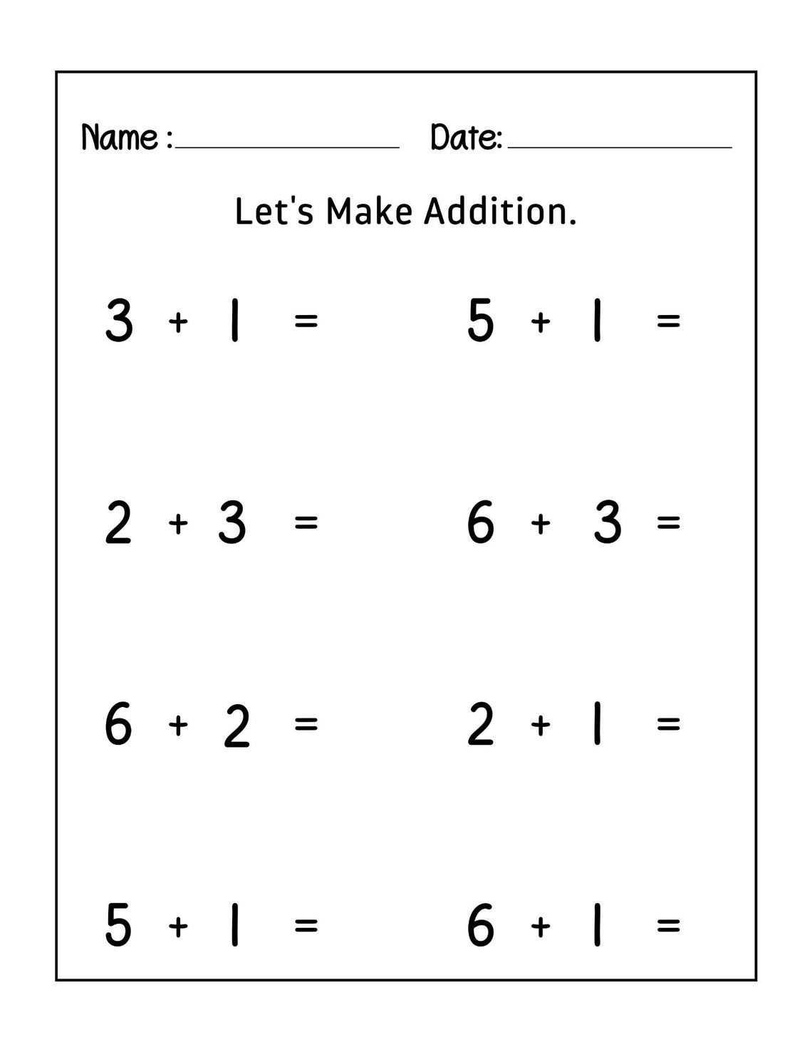 Kindergarten Reading & Math Worksheets Bundle | 50 Pages Printable ...