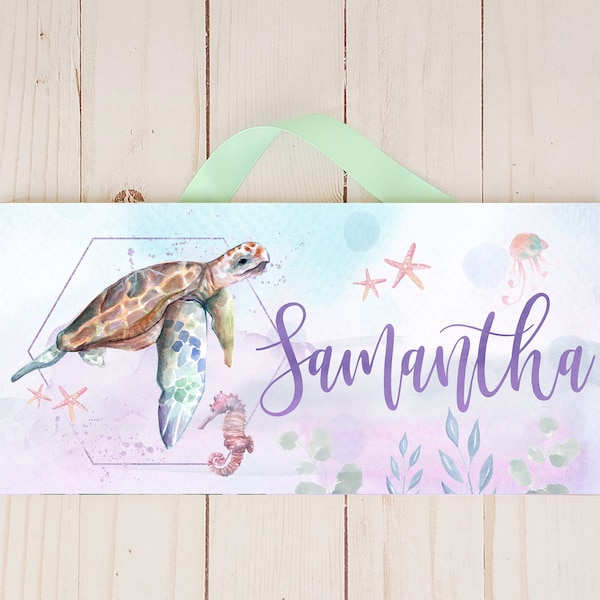 Sea Creature Door Sign - Etsy