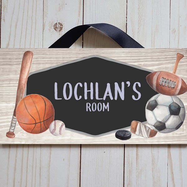Sports Door Sign - Etsy