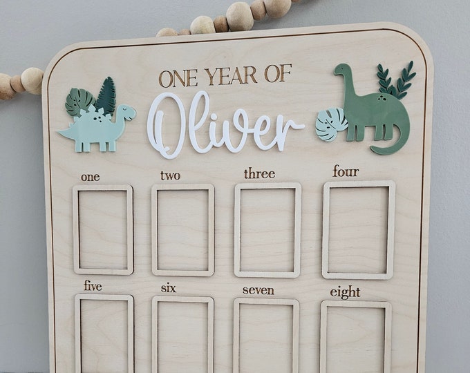 Travel Themed First Birthday Photo Board | First Birthday Photo Frame ...