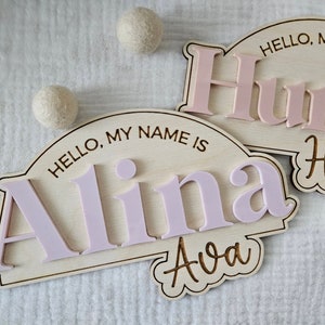 Personalized Newborn Birth Announcement Sign | Hospital Photo Name Sign ...