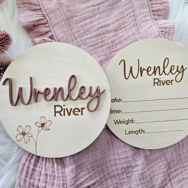 Baby Birth Plate - Etsy