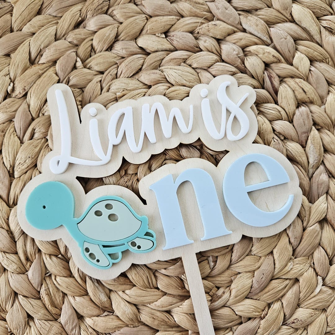 Ocean Cake Topper | Under the Sea First Birthday Cake Topper | Sea ...