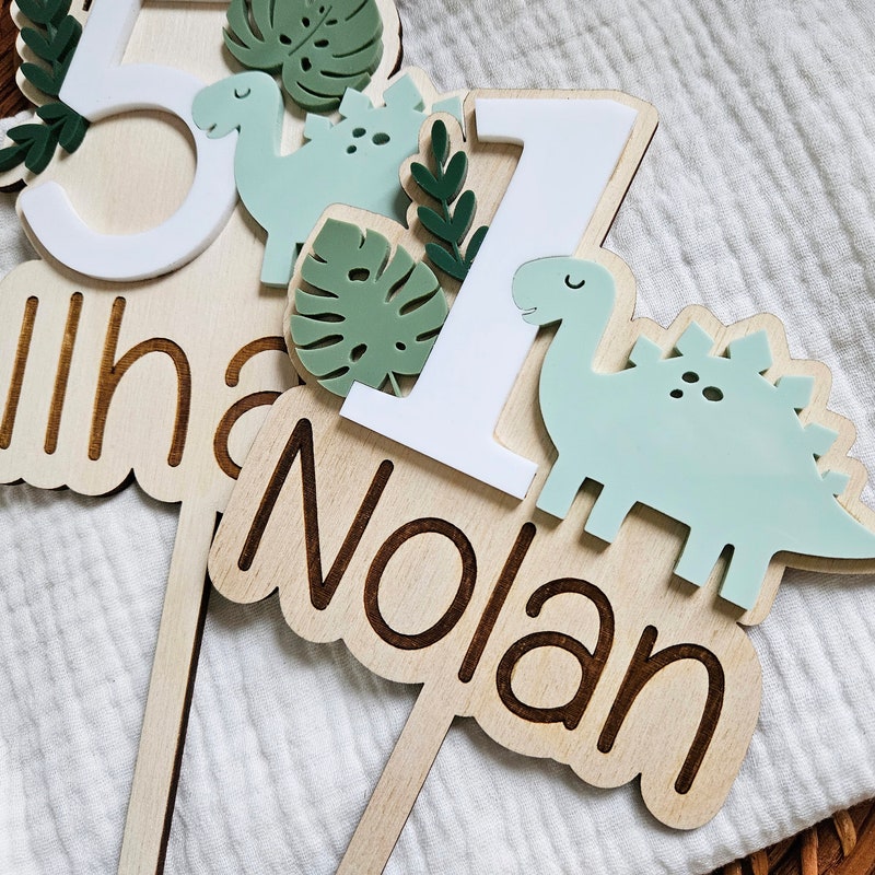 Dino Cake Topper - Etsy