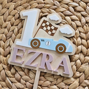 Race Car Cake Topper | Fast One, Two Fast Cake Topper | Car Cake Topper ...