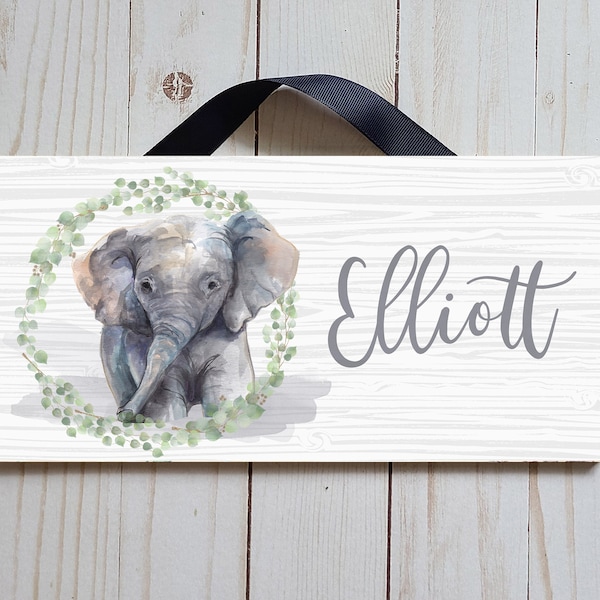 Elephant Door Hanger - Etsy