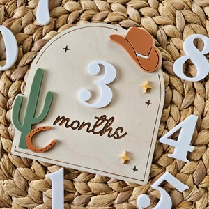 Cowboy Monthly Milestone Discs | Baby Monthly Discs for Photos ...