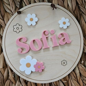 Daisy Name Sign Daisy Bedroom Door Sign Children's Name Sign Name ...