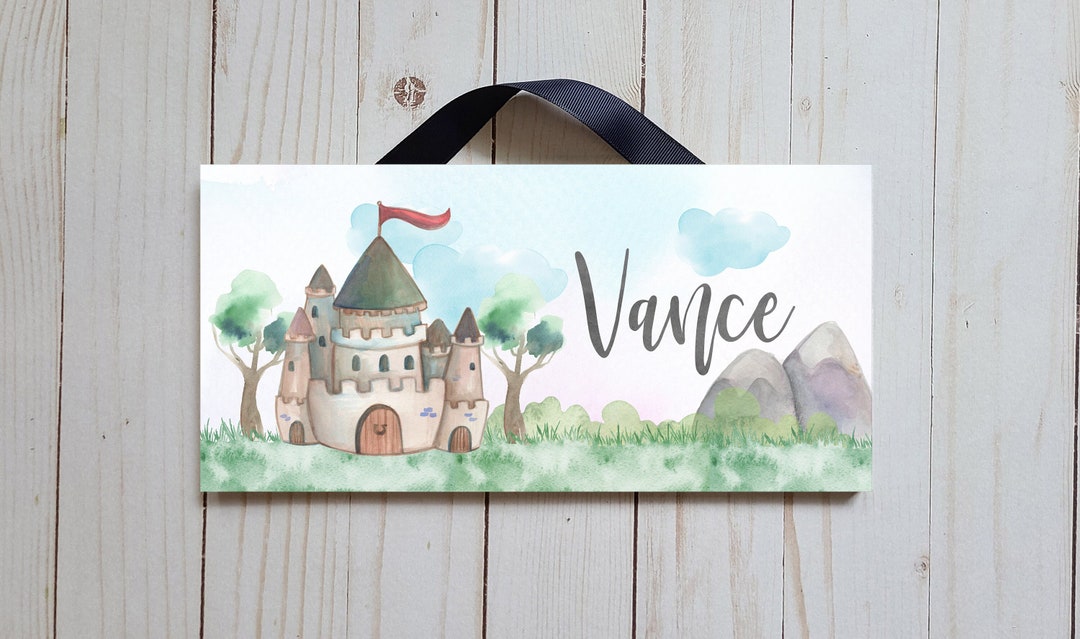 Castle Name Sign/ Fairytale Name Sign - Etsy