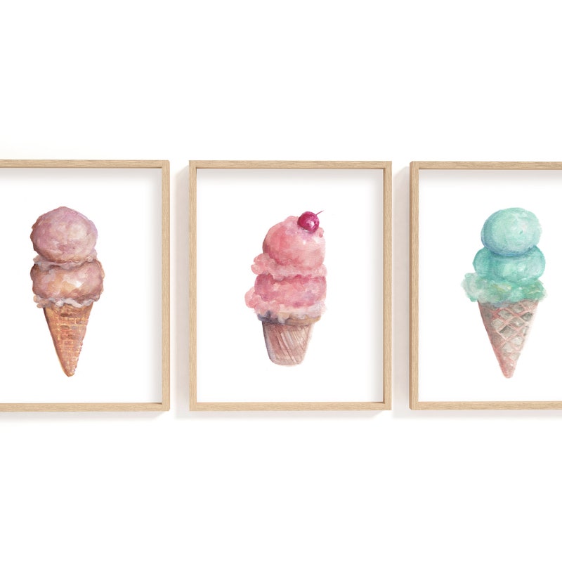 Ice Cream Print - Etsy