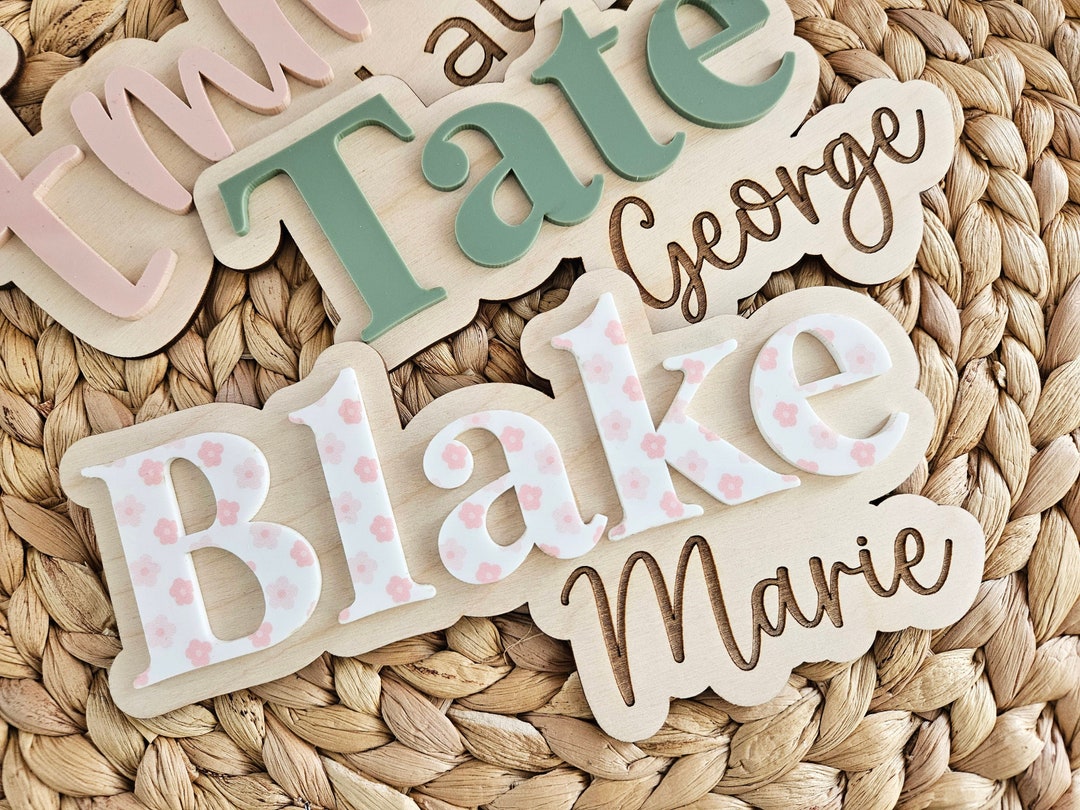 Baby Name Announcement Sign New Baby Photo Prop Hospital Arrival Sign ...