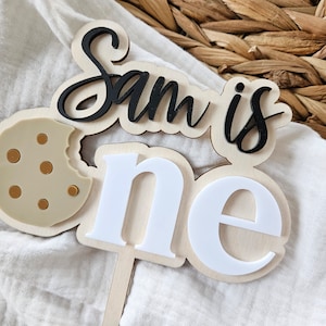 Cookie Themed Cake Topper | First Birthday Cake Topper | Cookie Party ...