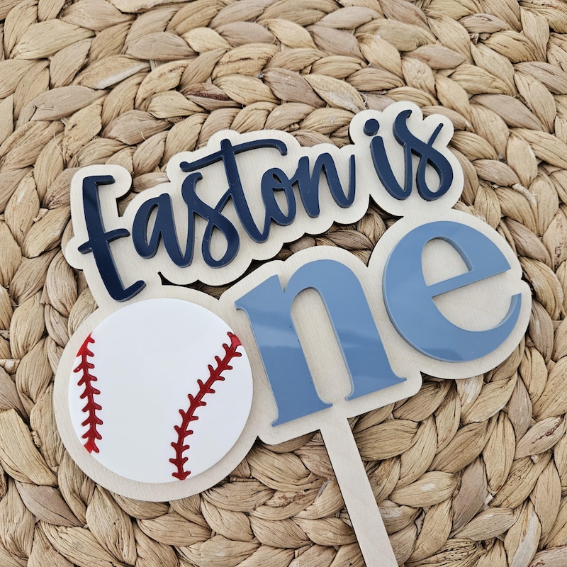 Baseball Cake Topper - Etsy
