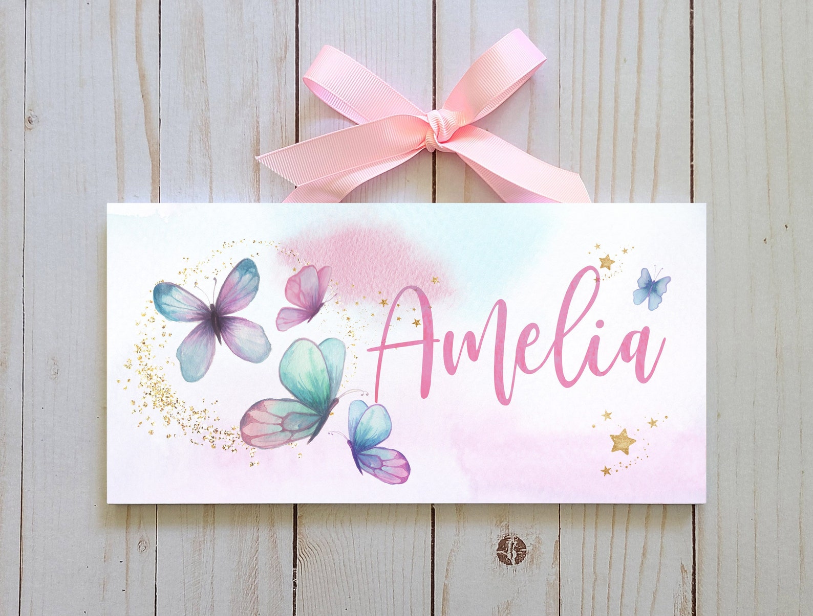 Personalized Butterfly Name Sign/ Butterfly Nursery Door - Etsy