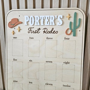 My First Rodeo Frame | First Birthday Photo Frame | Birthday Party ...