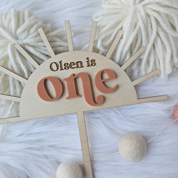 Boho Cake Topper - Etsy