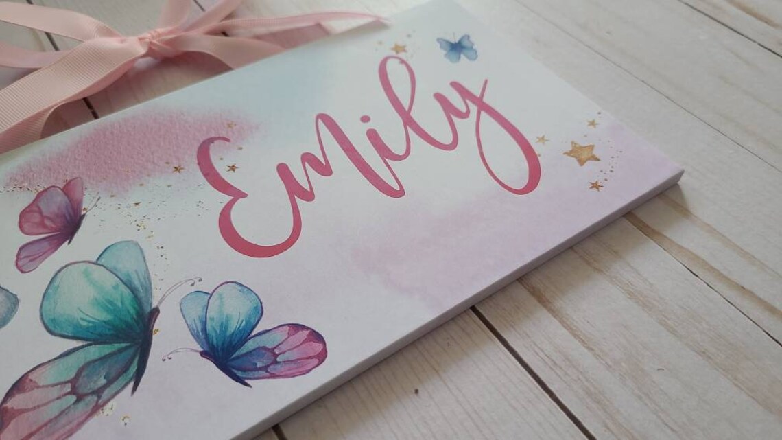 Personalized Butterfly Name Sign/ Butterfly Nursery Door - Etsy
