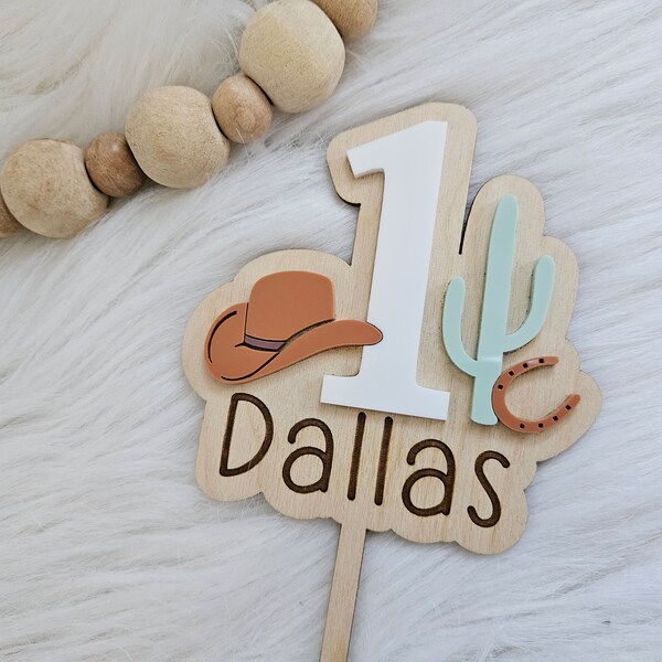 Cowboy Cake Topper - Etsy