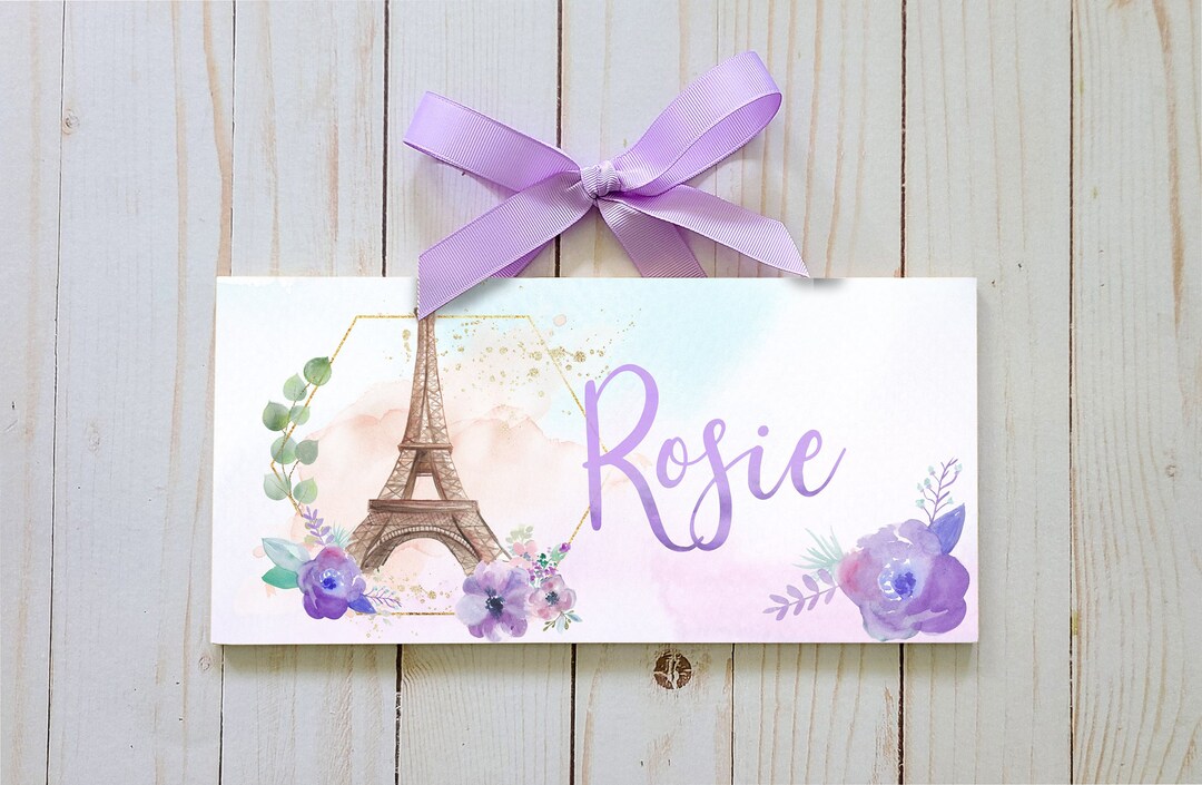 Personalized Paris Eiffel Tower Name Sign - Etsy