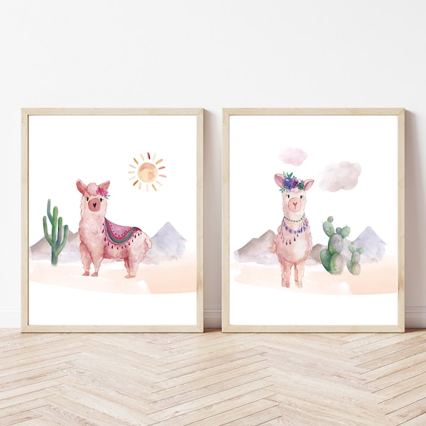 Llama Nursery Print - Etsy