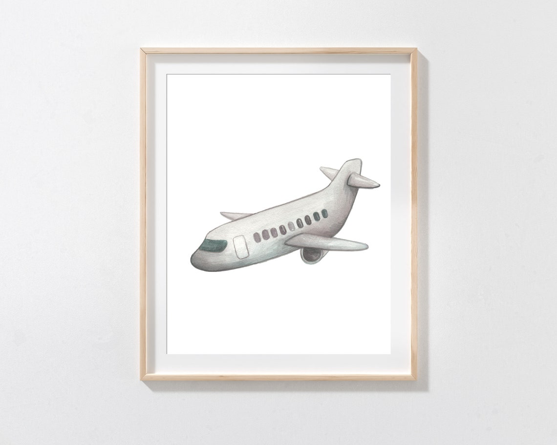 Printable Airplane Art/ Printable Aviation Artwork/ Playroom - Etsy