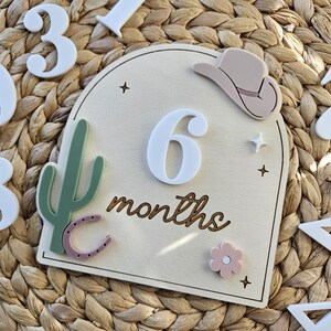 Cowboy Monthly Milestone Discs | Baby Monthly Discs for Photos ...
