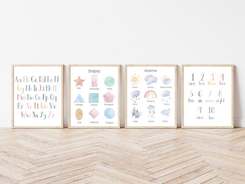 Printable Classroom Artwork Set of Six Classroom Prints - Etsy