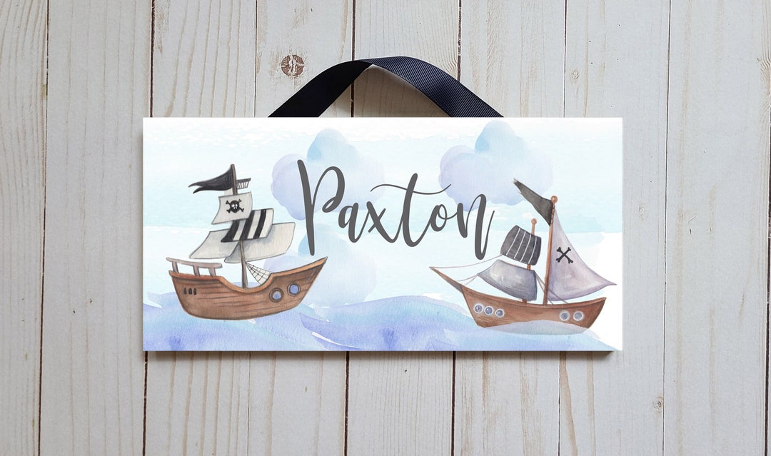 Personalized Pirate Ship Door Sign/ Pirate Ship Decor - Etsy
