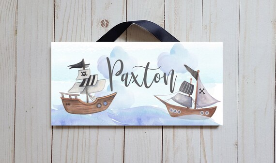 Personalized Pirate Ship Door Sign/ Pirate Ship Decor | Etsy