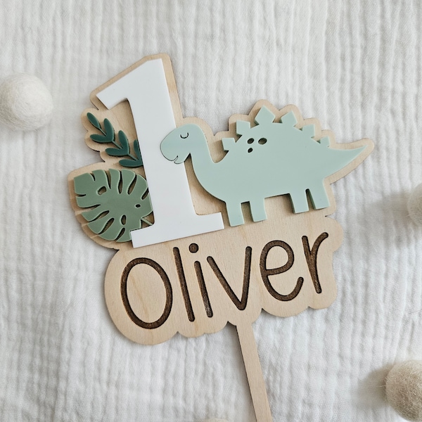 Dinosaur Cake Topper - Etsy